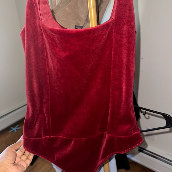 Forever 21 | Other | Red Velvet Body Suit From Forever 2 | Poshmark